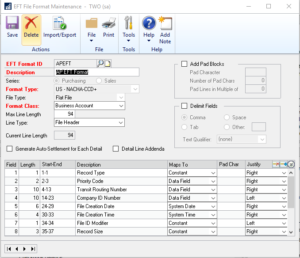 Setting up EFT for Payables Management in Dynamics GP 2013 and Later ...