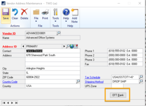 Setting up EFT for Payables Management in Dynamics GP 2013 and Later ...